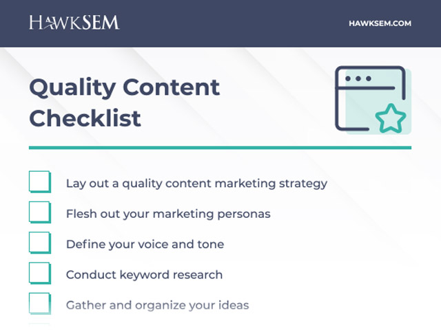 What is Quality Content? How to Create It + Free Checklist